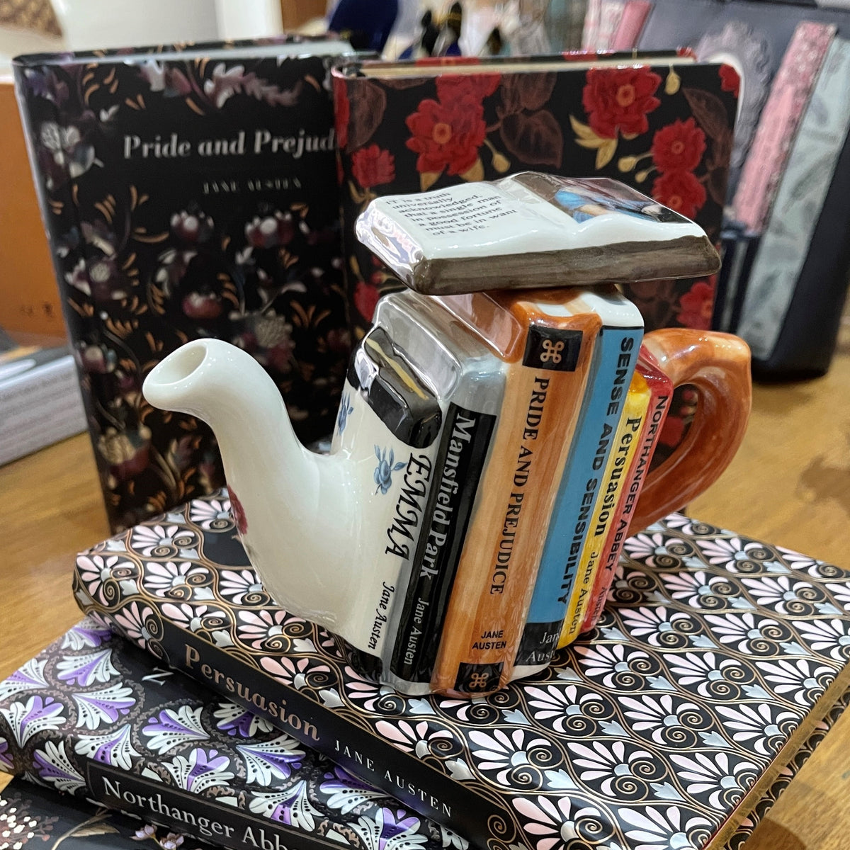 Austen Novels Teapot (small) – Jane Austen's House